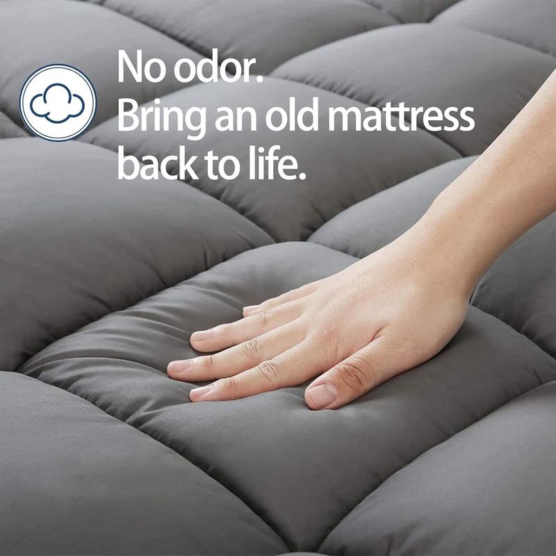 Premium Quilted 1000GSM Luxury Extra Thick Mattress Topper - Breathabl ...
